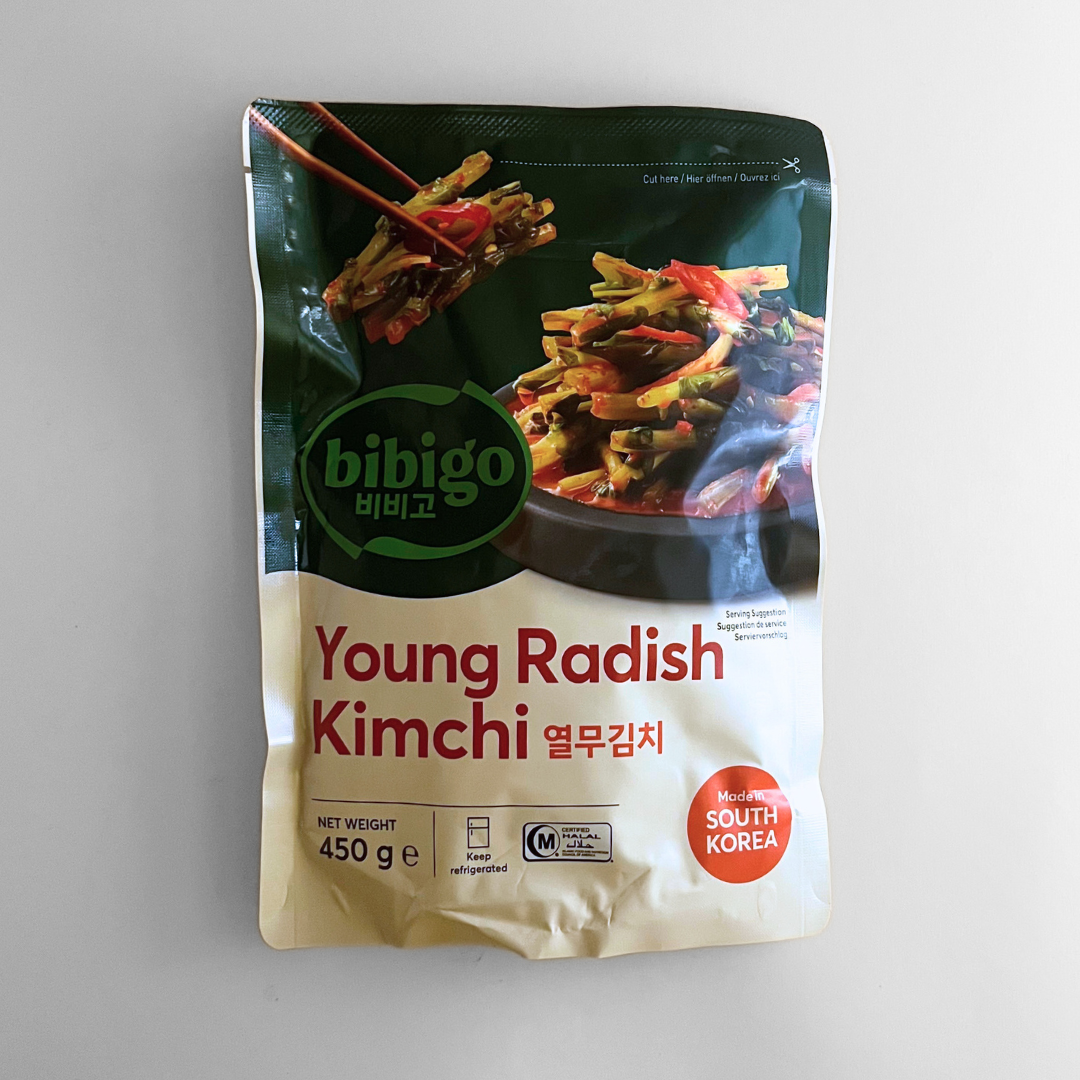 CJ 열무김치 450G(CJ BIBIGO YOUNG RADISH KIMCHI 450G) – HanGaWee