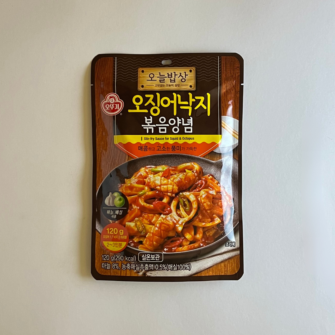 오뚜기 오징어낙지볶음 양념 120g(OTG Stir Fry Sauce For Squid&Octopus 120g) – HanGaWee