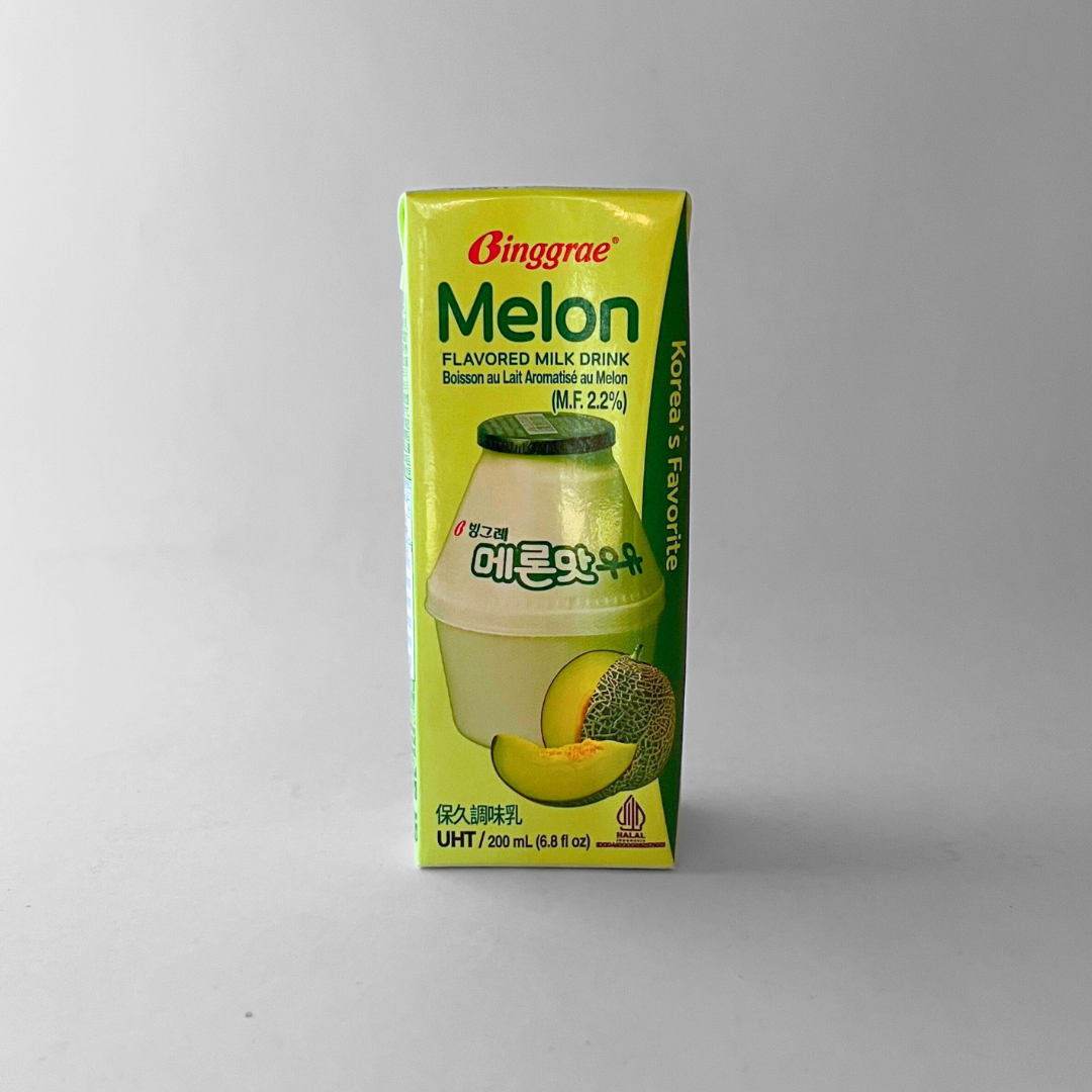 빙그레 멜론 우유 200ml(BGR Melon Milk 200ml)[SINGLE] – HanGaWee
