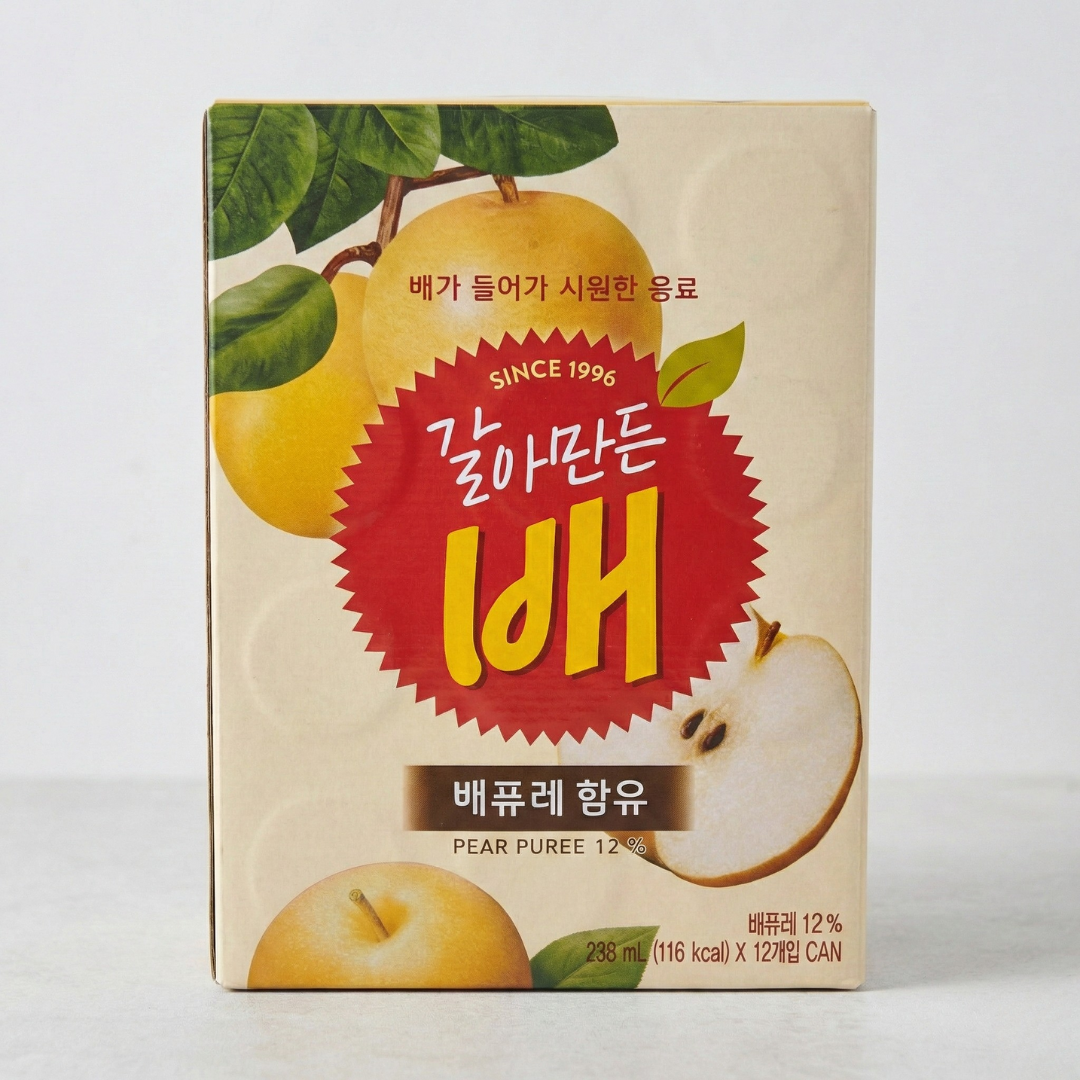 해태 갈아만든 배 238ml*12(HT Crushed Pear 238ml*12)[MULTI] – HanGaWee