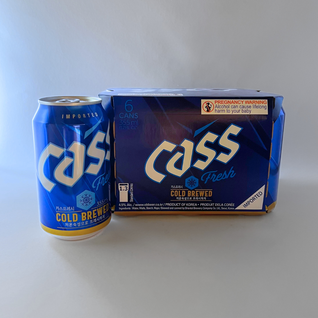 카스 캔 맥주 355ml*6(Cass Lager Beer Can 355ml*6)[MULTI] – HanGaWee
