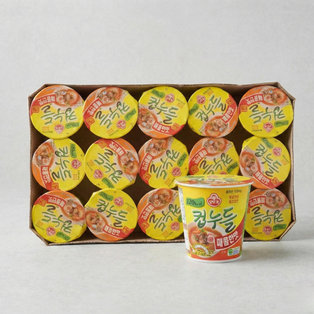 오뚜기 컵누들(매콤) 37.8g*15(OTG Cup Noodle(Spicy) 37.8g*15)[MULTI] – HanGaWee