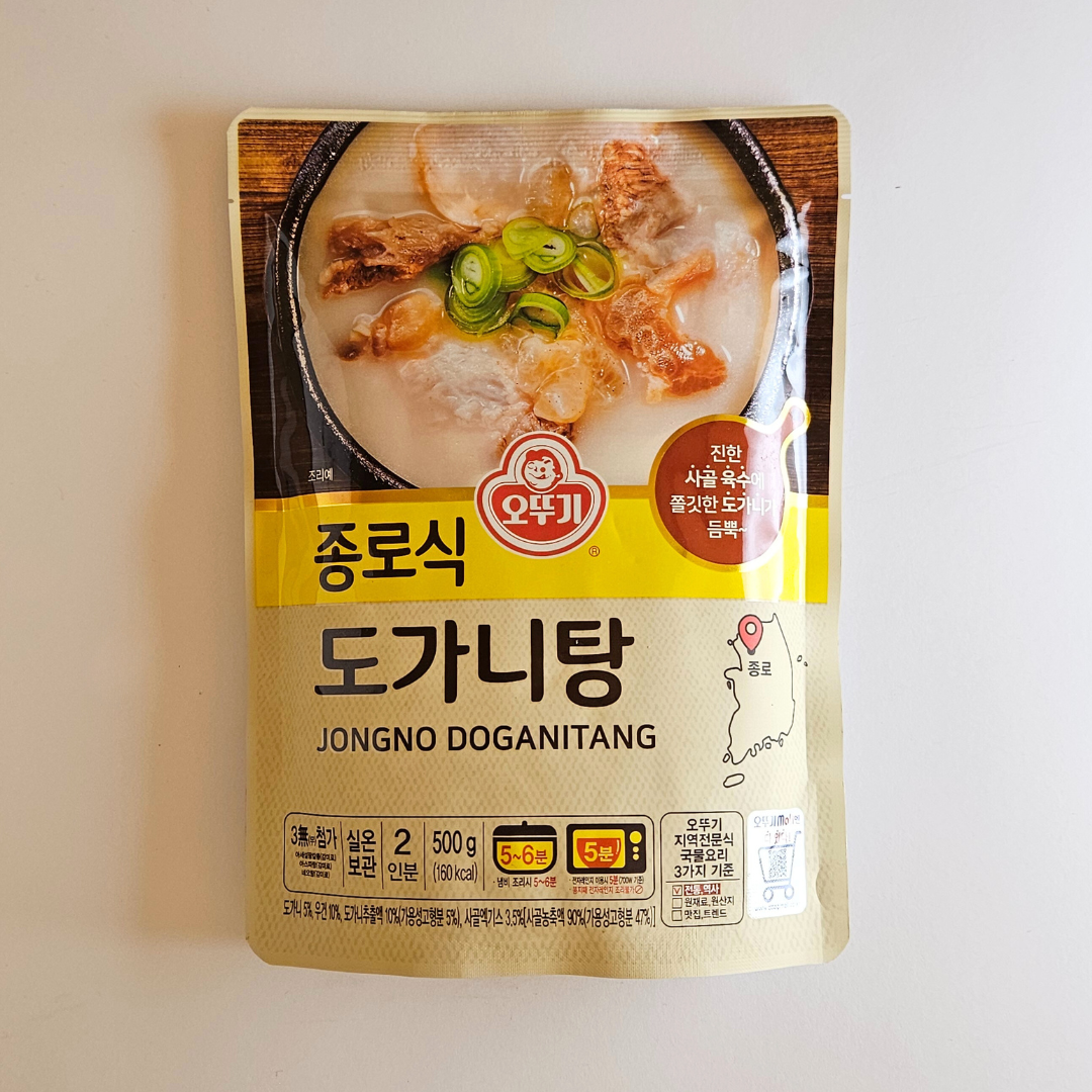오뚜기 도가니탕 종로식 500G(OTG Jong-Ro Beef Knuckle Soup 500G) – HanGaWee