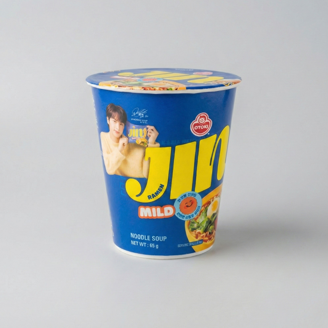 오뚜기 진라면컵 순한맛 65g(OTG Jin Ramen Cup(Mild) 65g)[SINGLE] – HanGaWee