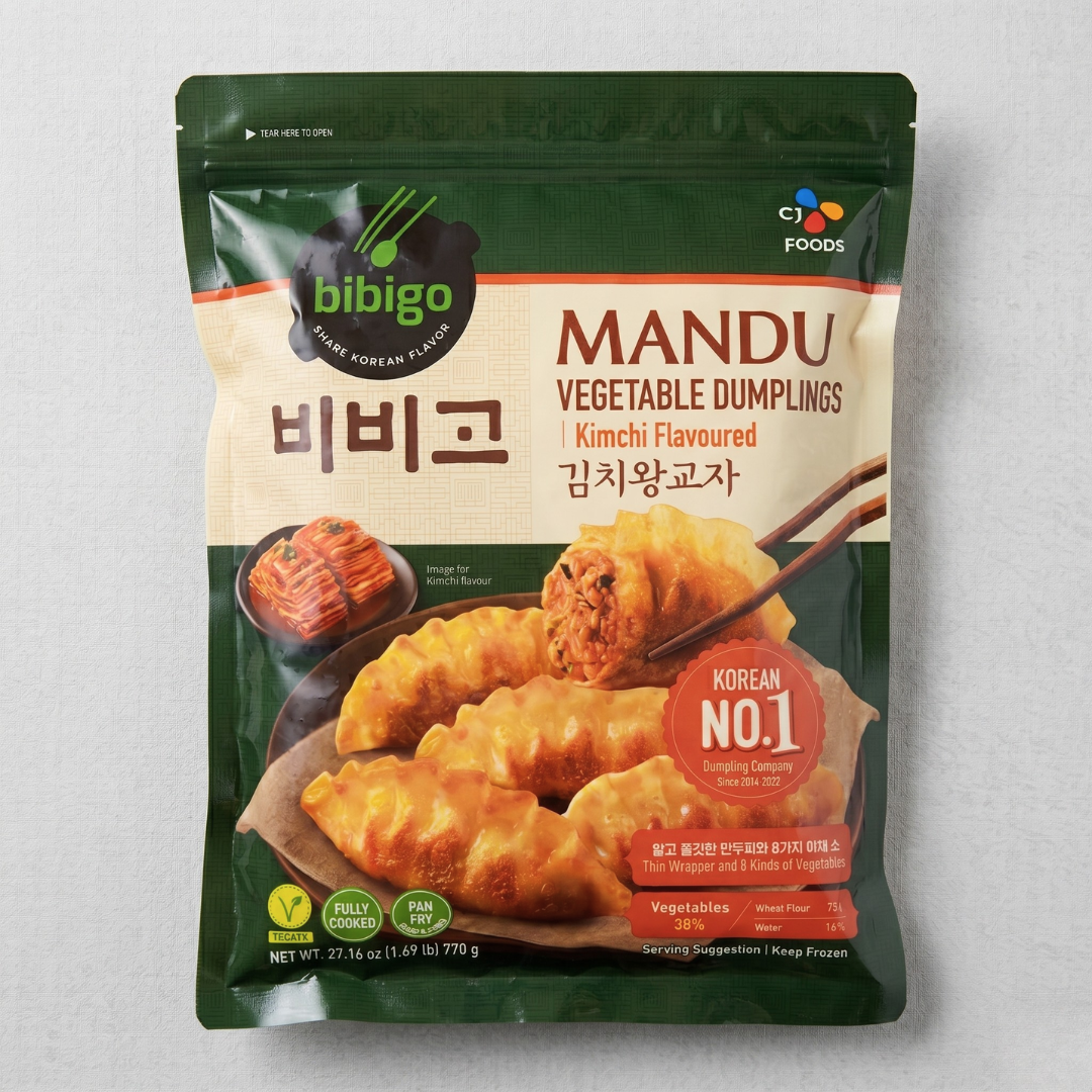 CJ 비비고 김치왕교자 770g(CJ Bibigo Vegetable&Kimchi Dumpling 770g) – HanGaWee