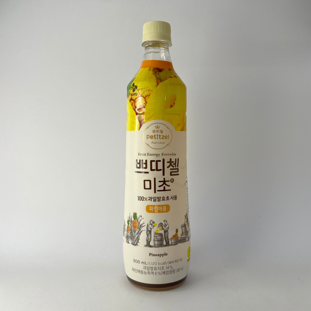 CJ 쁘띠첼미초(파인애플) 900ml(CJ Vinegar Drink(Pineapple) 900ml) – HanGaWee
