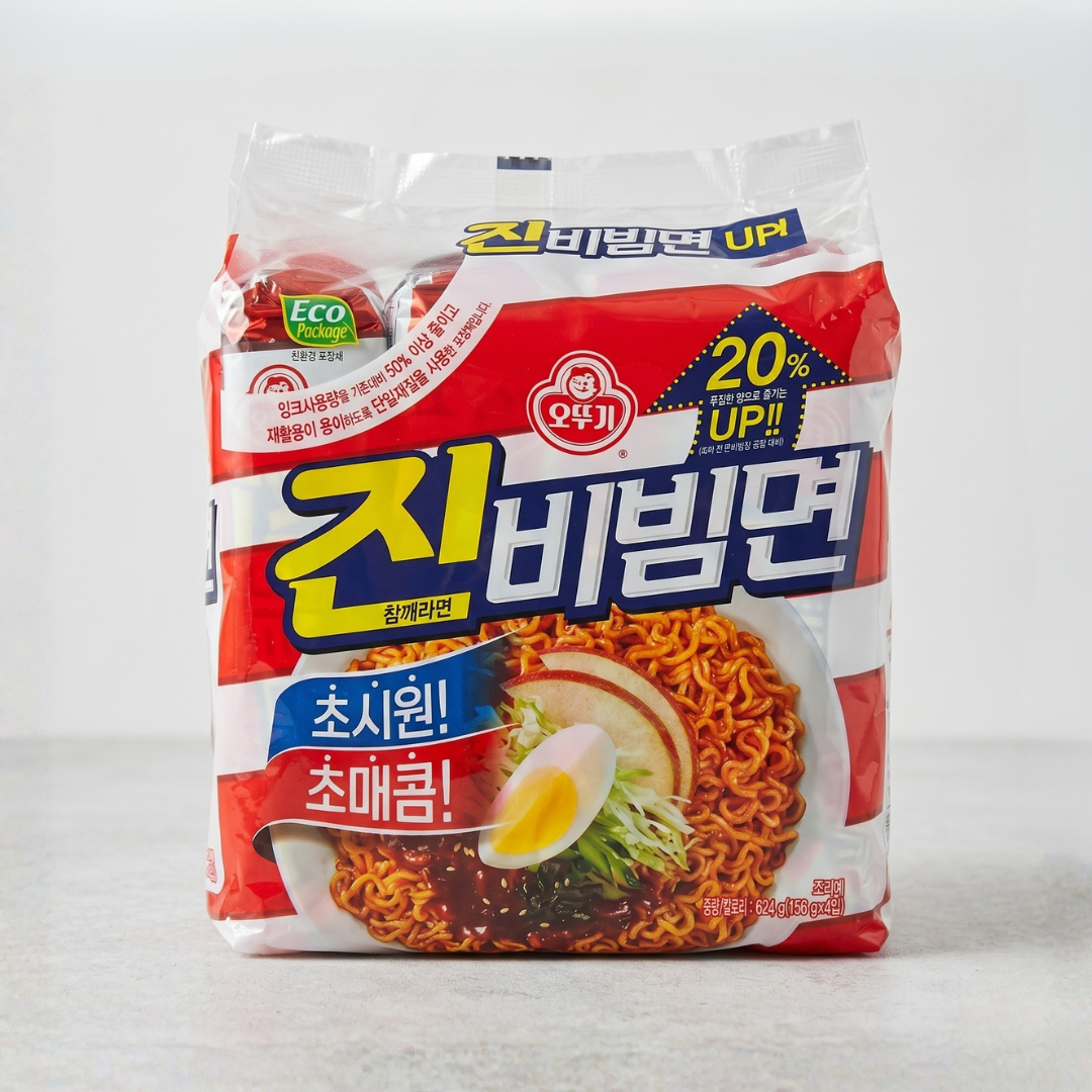 오뚜기 진비빔면 멀티(OTG Jin Bibim Noodle 156g*4)[MULTI] – HanGaWee
